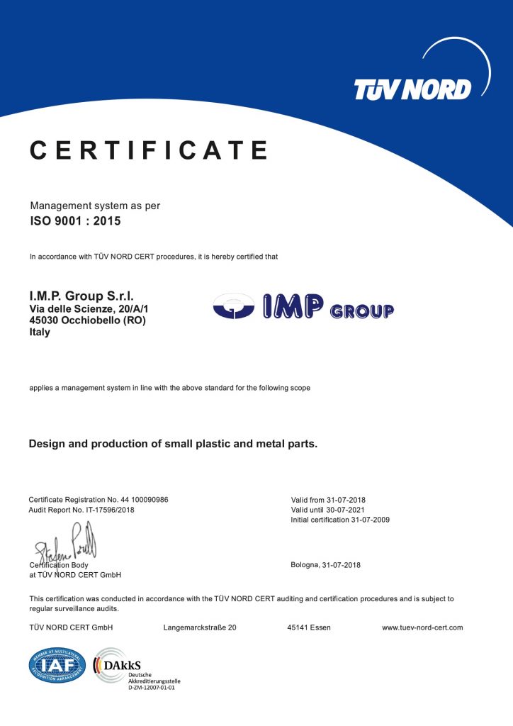 9001-2015-inglese-impgroup-new - IMP GROUP - terminals, connectors ...