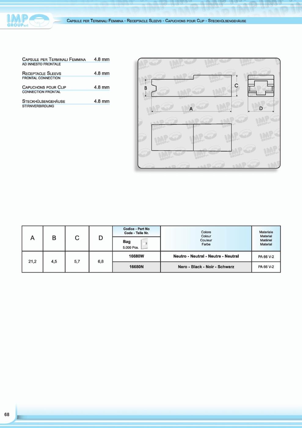 catalogo-imp-group-blu72 - IMP GROUP - terminals, connectors, fuses, cosses, connecteurs, fusibles