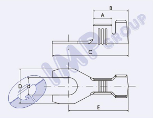 Terminali a forcella - IMP GROUP - terminals, connectors, fuses, cosses ...