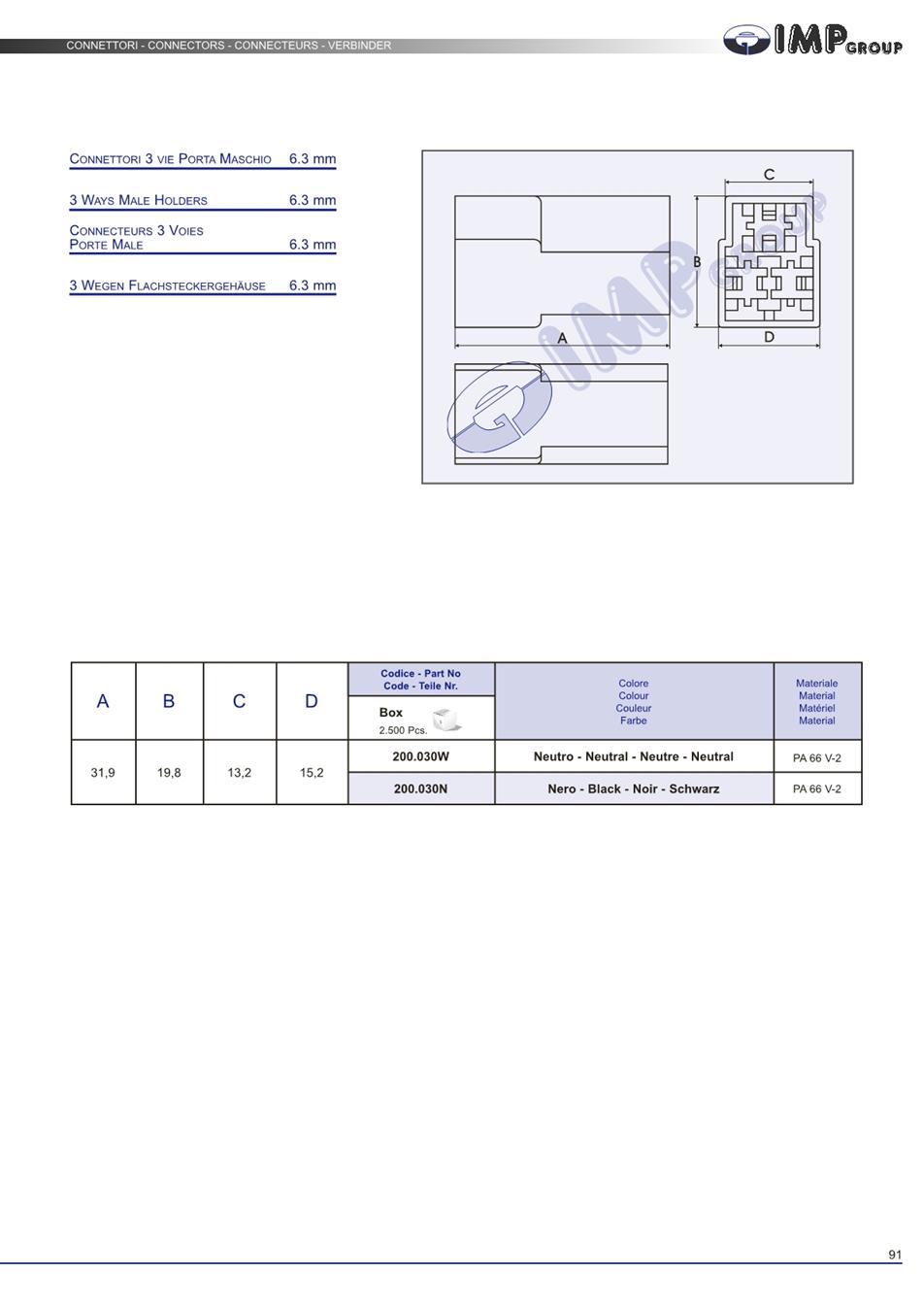 Terminali e connettori - IMP GROUP - terminali, connettori, fusibili ...